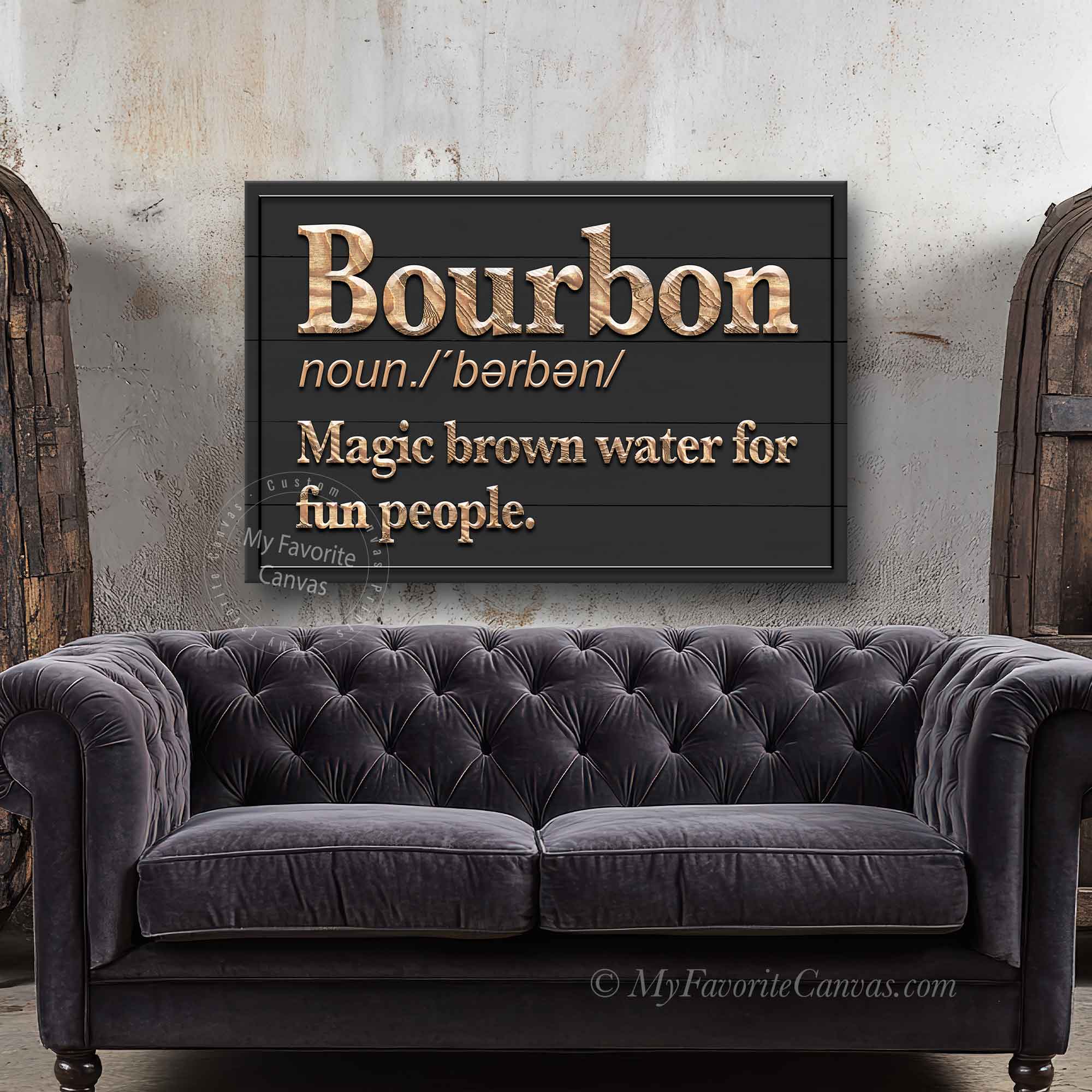 Bourbon Defined Sign – My Favorite Canvas