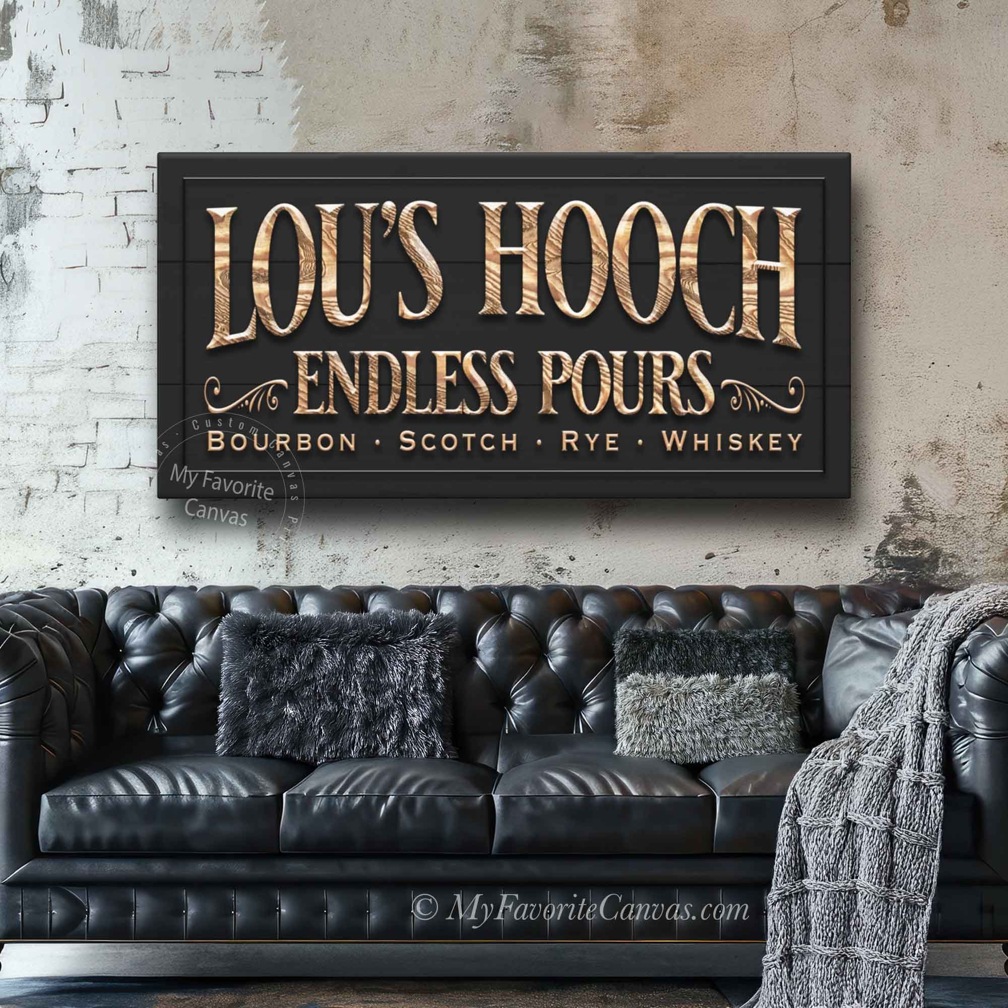 Hooch Bar Sign – My Favorite Canvas