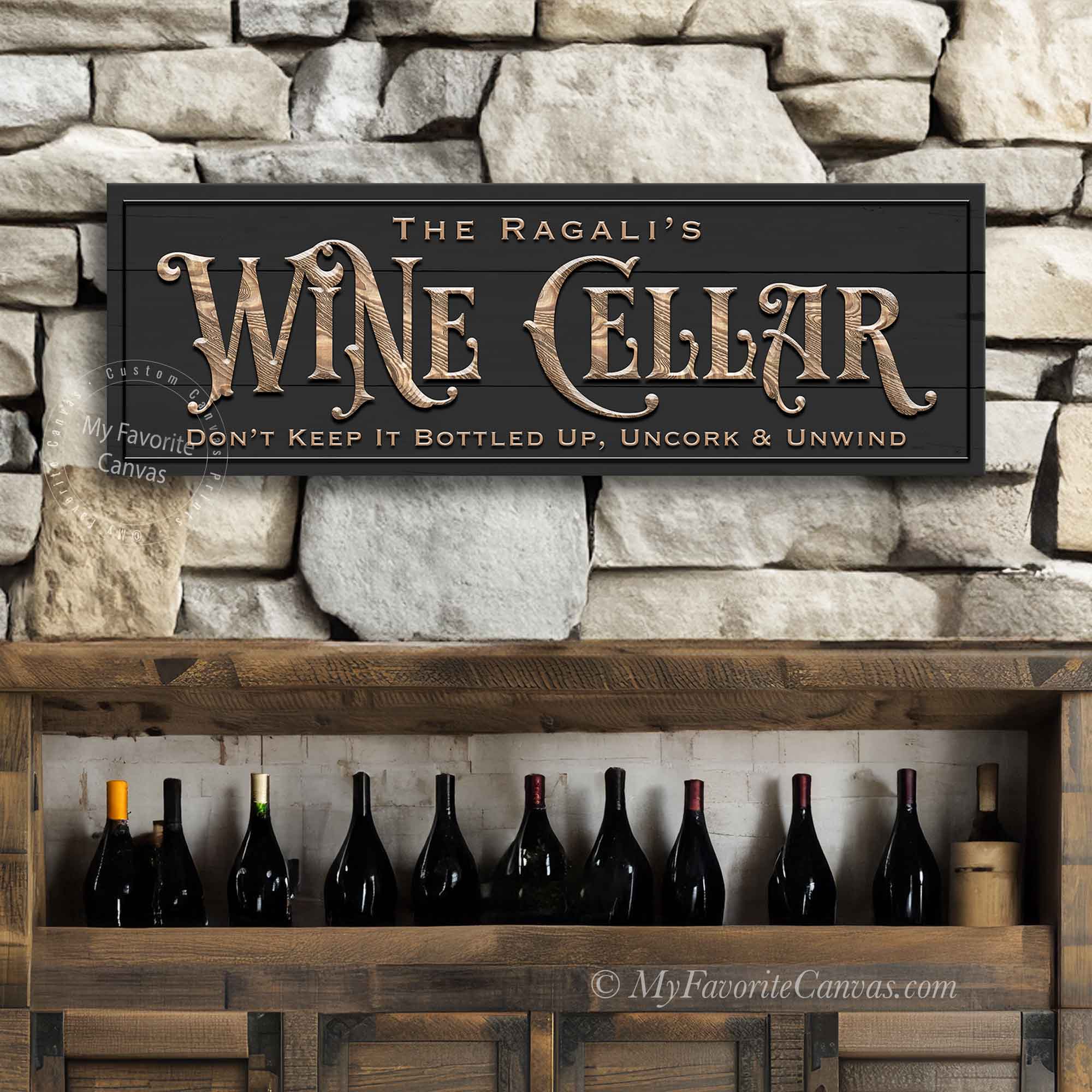 Wine Cellar Sign – My Favorite Canvas